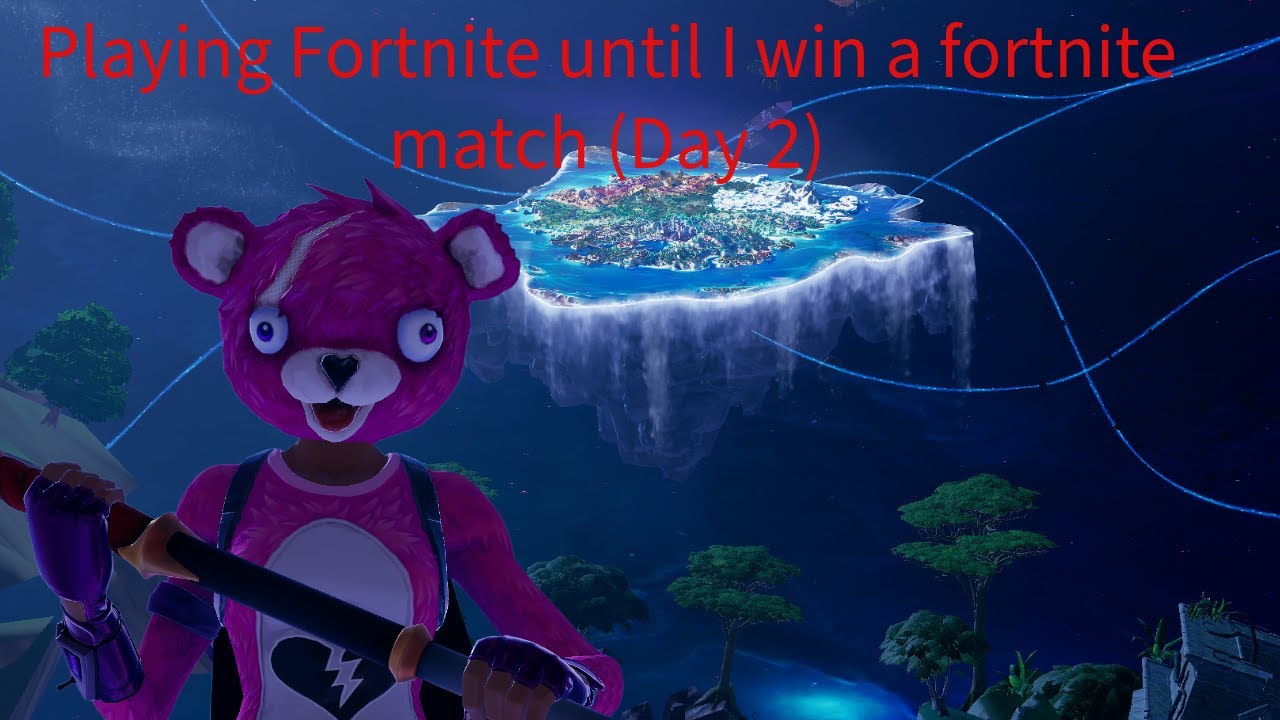 Playing Fortnite on my new computer until I win a Fortnite match (Day 2 ...