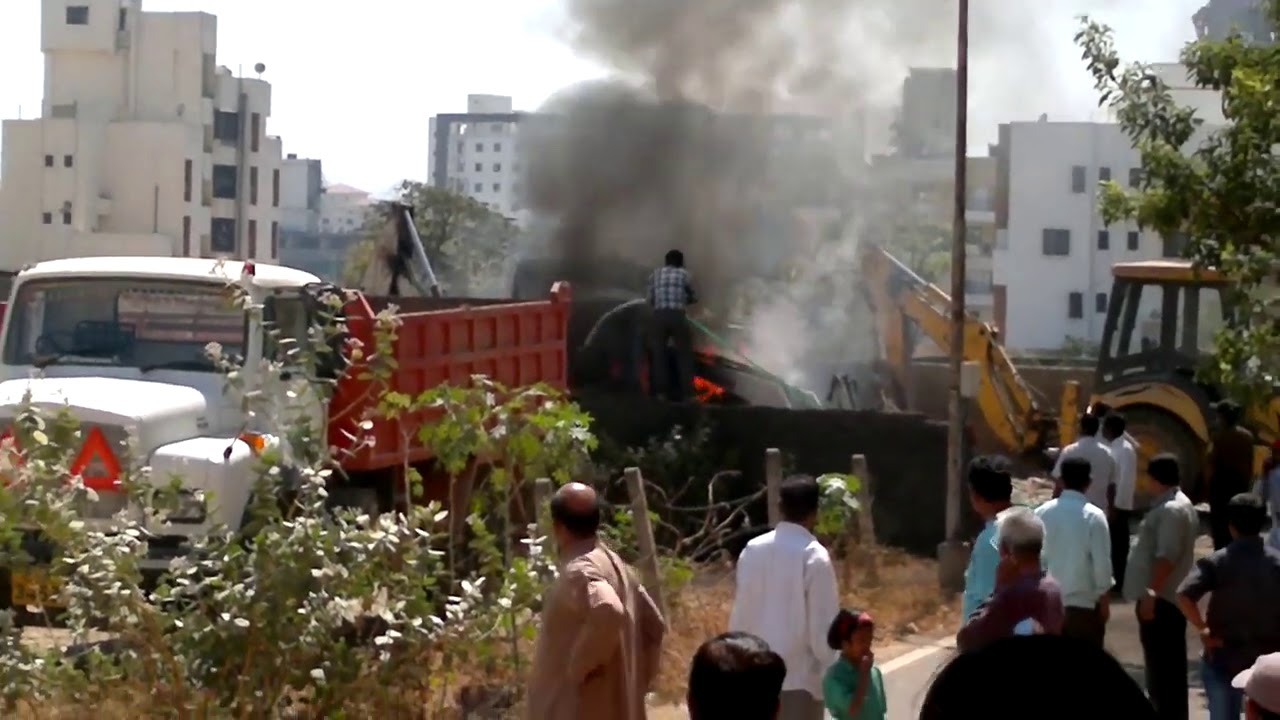 JCB on Fire - YouTube