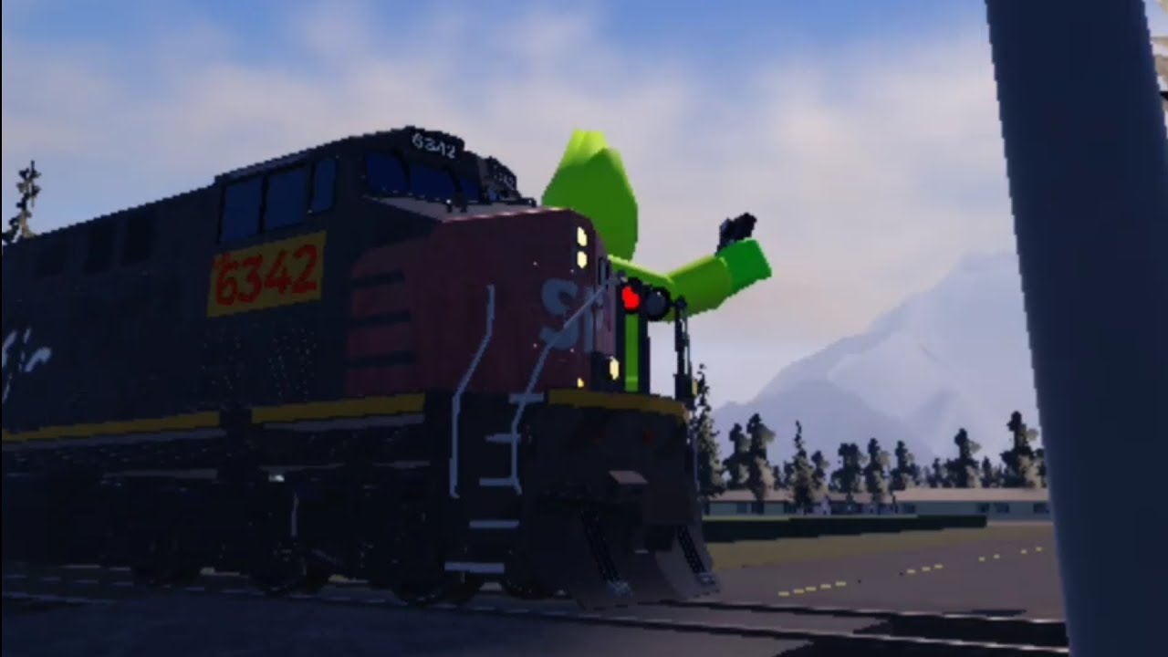 UP #6342 Leads A Mixed Freight Train In Roblox Rocky Mountain Division ...
