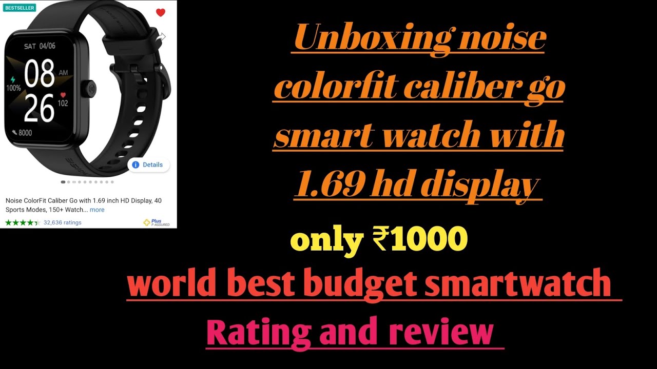 Unboxing noise colorfit caliber go smart watch with 1.69 hd display 40 ...
