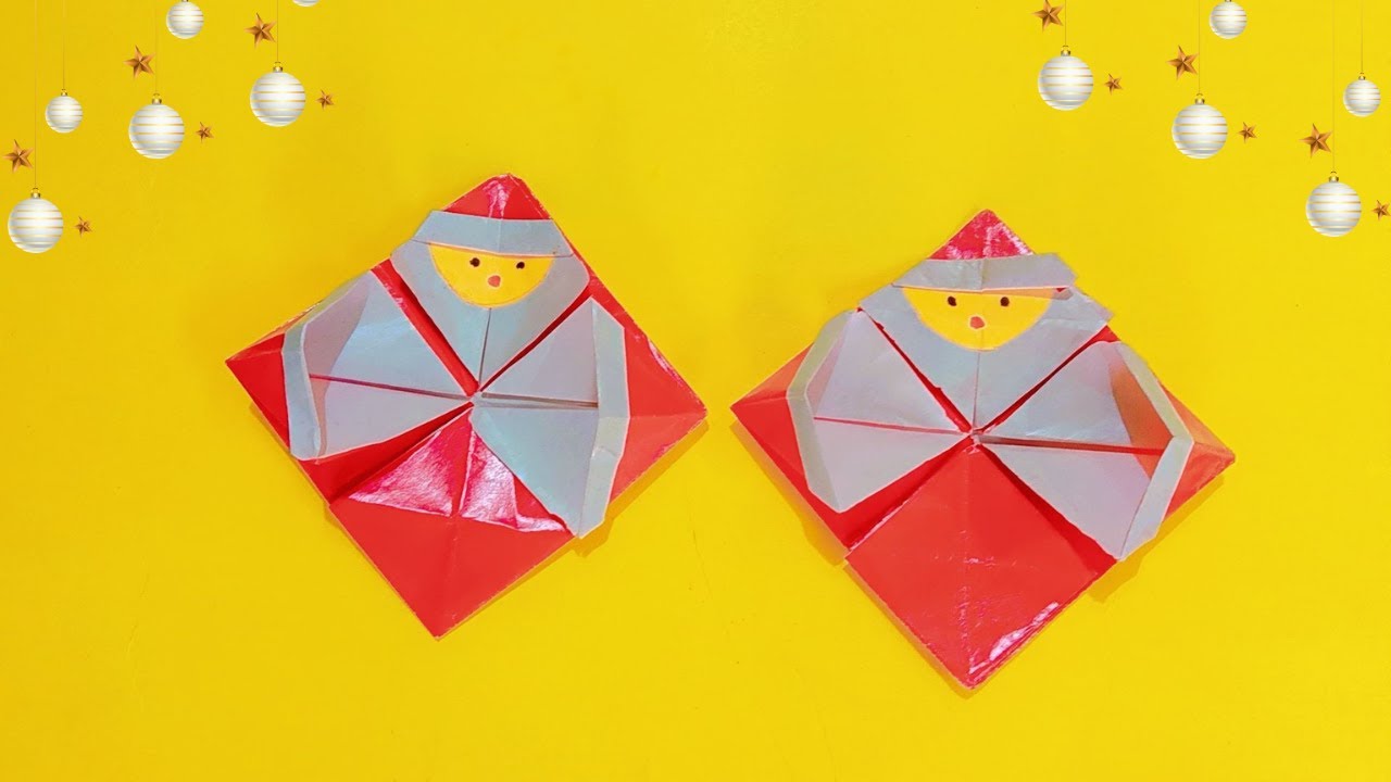 DIY Paper Santa Claus | Santa Claus Making With Paper | Christmas ...