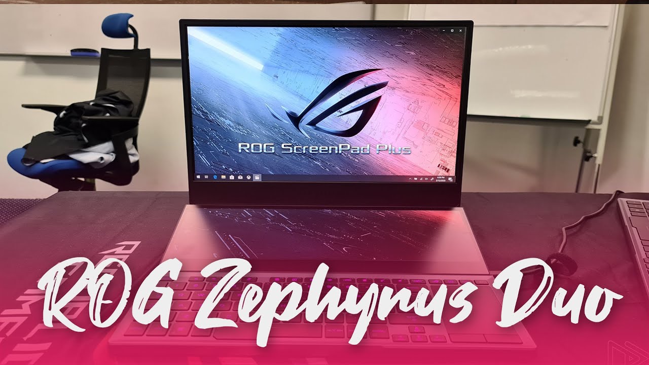 Asus ROG Zephyrus Duo 15 Hands-On | Dual-Screen Gaming Laptop? - YouTube