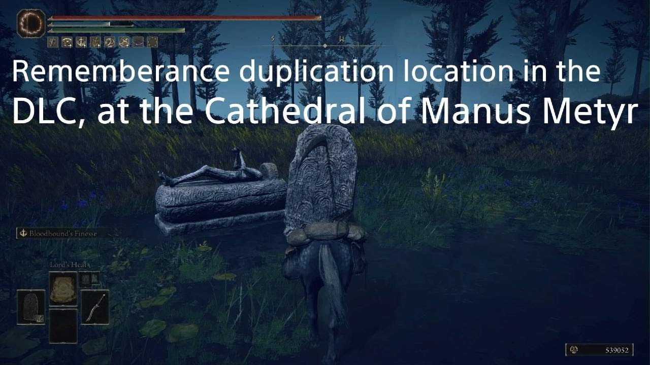 ELDEN RING, DLC: Rememberance duplication at the Cathedral of Manus ...