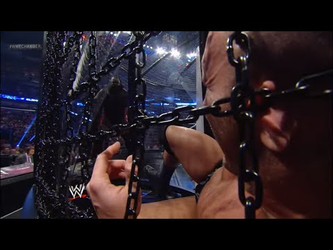 Mark Henry throws Randy Orton through plexiglass: Elimination Chamber 2013