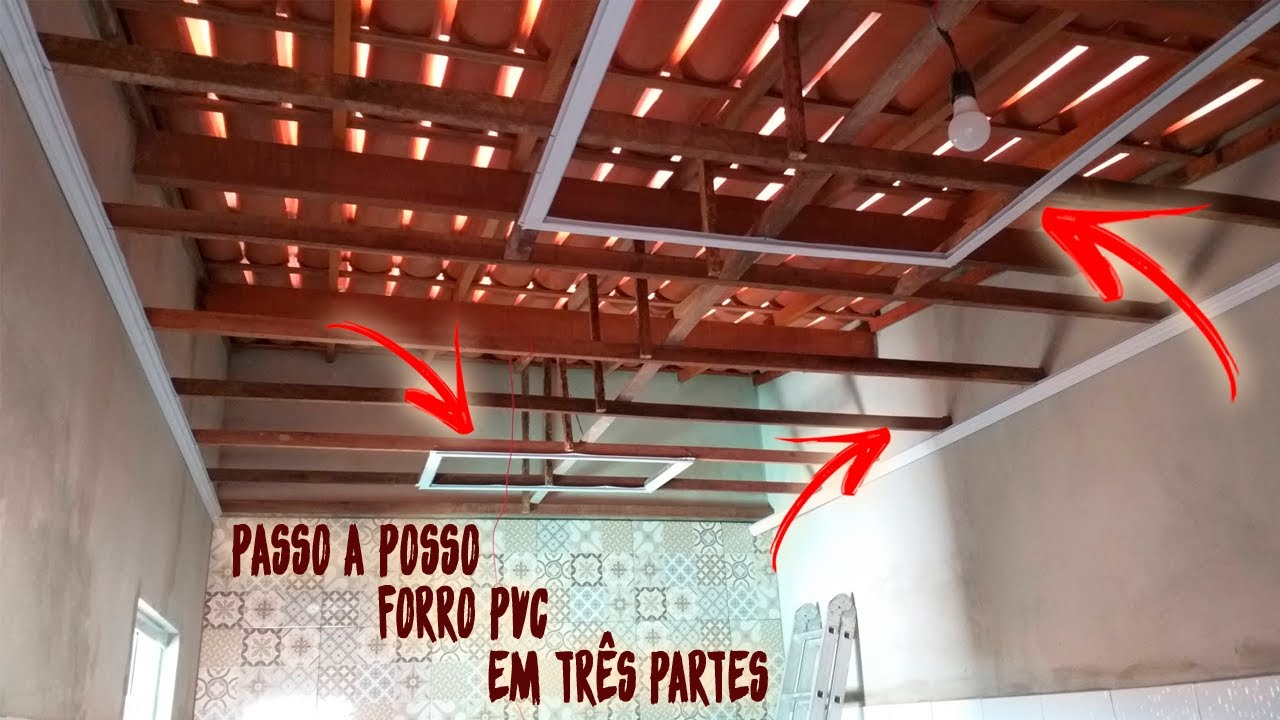 Veja passo a passo como fazer estrutura para Forro PVC em três partes ...
