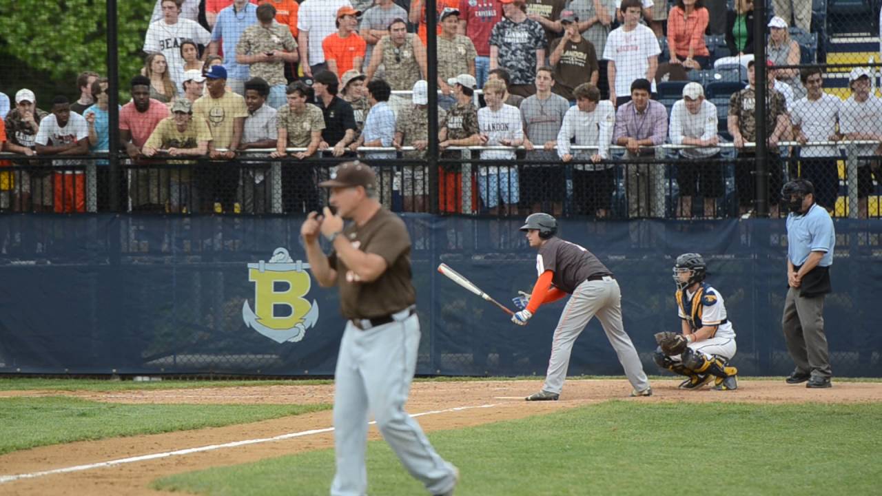 Landon Wins IAC Baseball Tournament With A 5: 4 Victory Over Bullis in ...