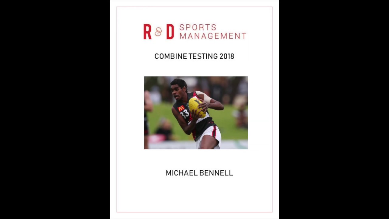Michael Bennell 2018 combine testing - YouTube