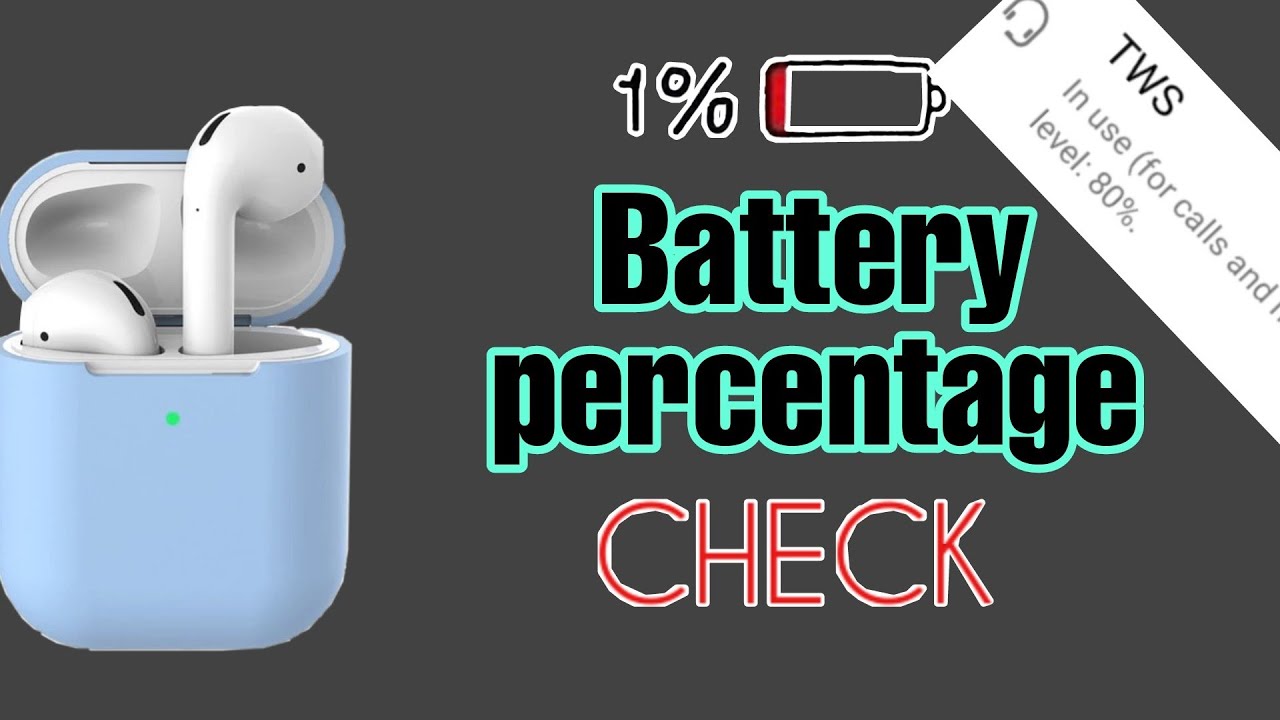 How To Check Tws Earphones Battery Percentage | Tws earphones Battery ...