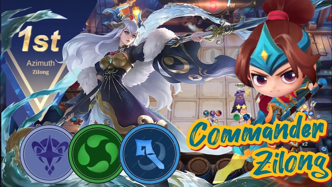 Commander Zilong Easy Win To Mythic • Gameplay Magic Chess Mobile ...