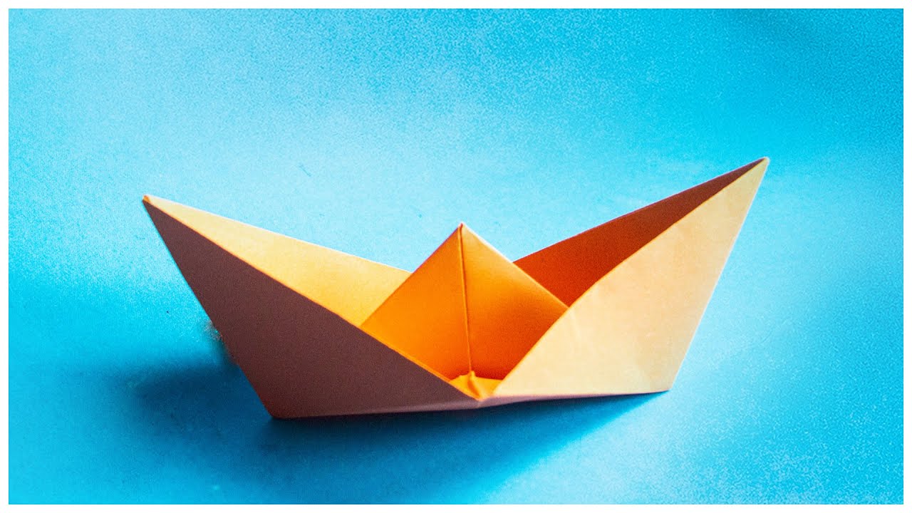 How to Make Paper Boat that Floats on Water | Easy Origami Boat Toy ...