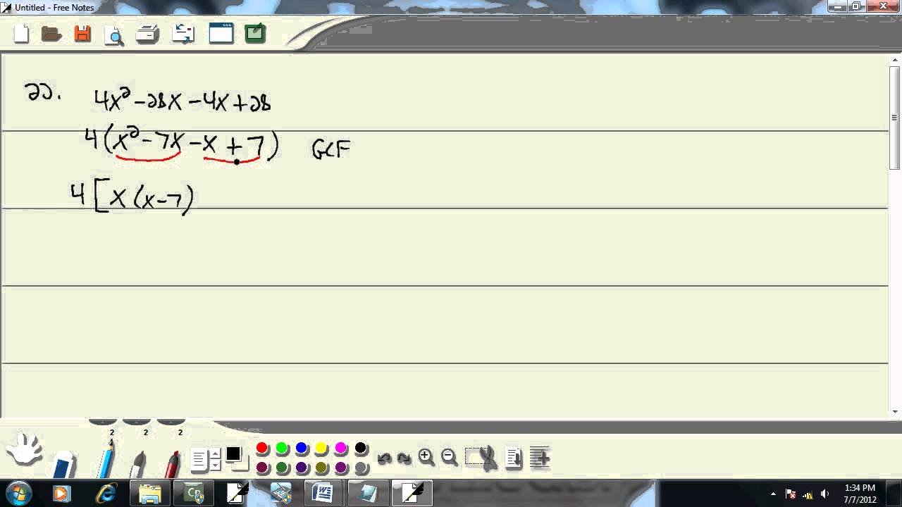 Intermediate Algebra - Sample Final Exam - Problem 22 - YouTube