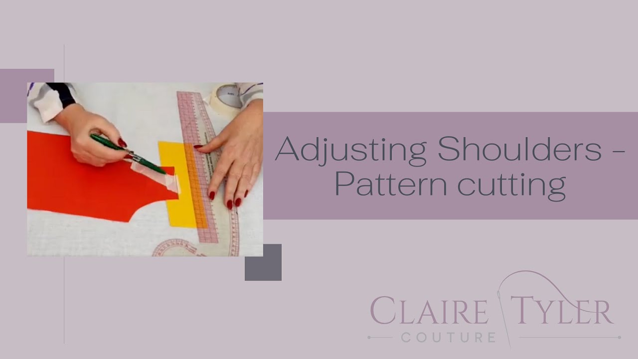 Pattern Cutting technique - How to adjust a Shoulder pattern - YouTube