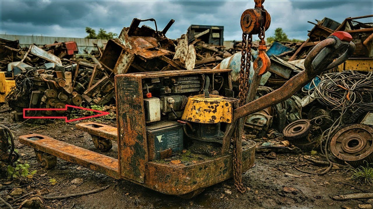 Overhauling The Rustiest Electric Forklift In The Yard From Scrap To ...