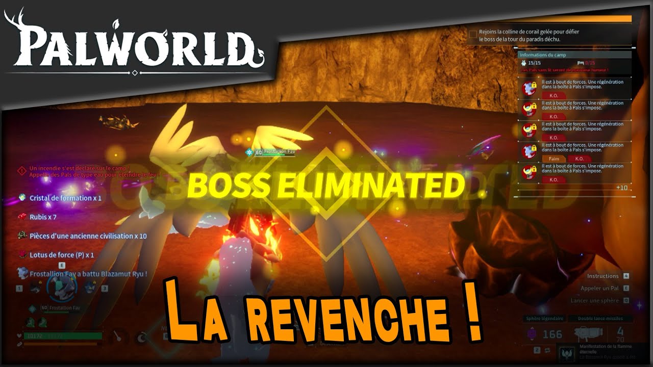 PALWORLD Episode 71 - On élimine enfin le Blazamut Ryu - YouTube