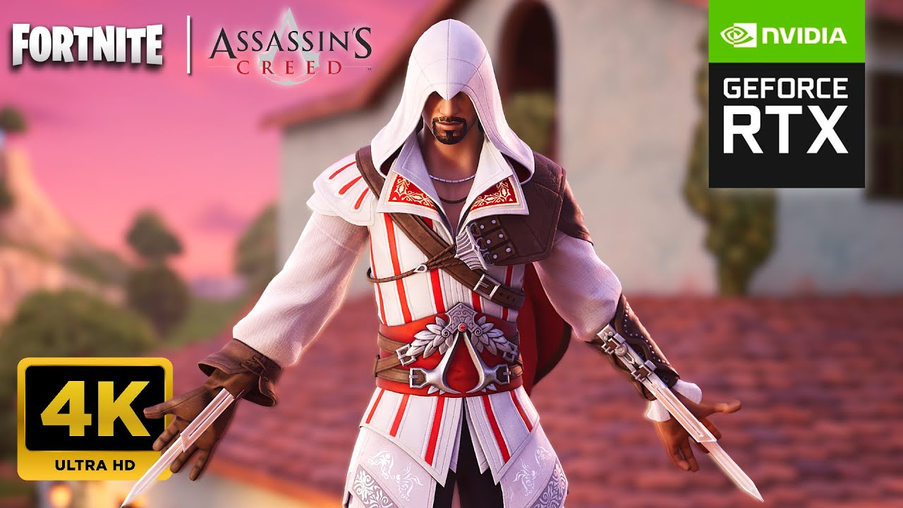 Ezio Auditore 4K Gameplay | FORTNITE x ASSASSINS CREED | CH7 - YouTube