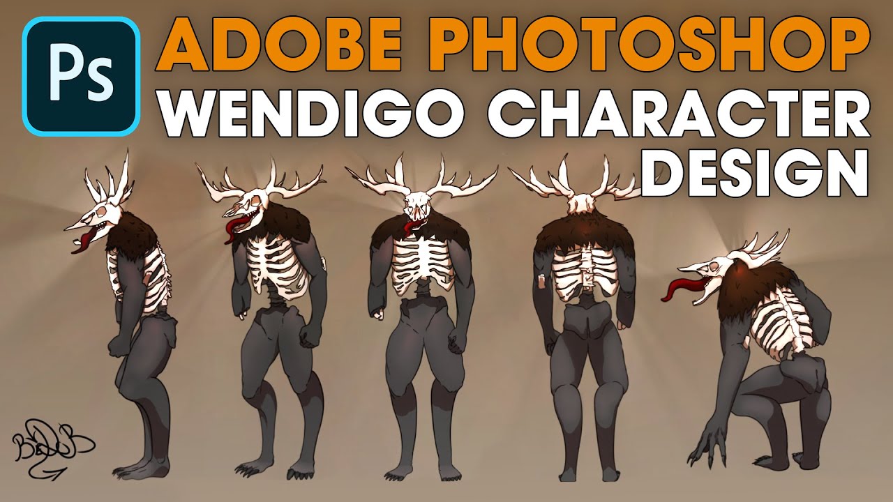 Designing a Character from Scratch in Photoshop - YouTube