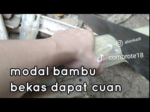 bambu bekas jadi cuan || ide kreatif || mainan mobil f1 dari bambu # ...
