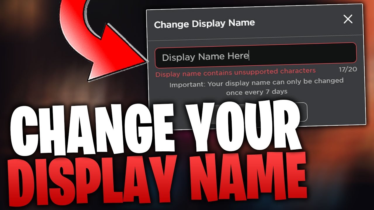 How to change your roblox display name *EASY METHOD* - YouTube