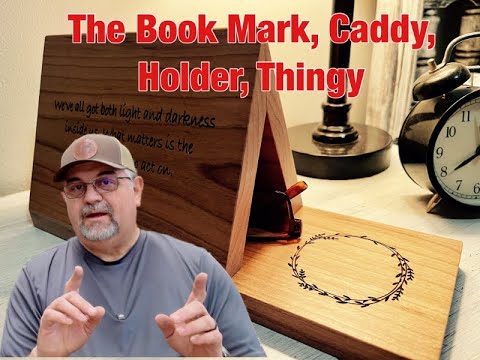 Book Mark Caddy With Laser Engraving - YouTube