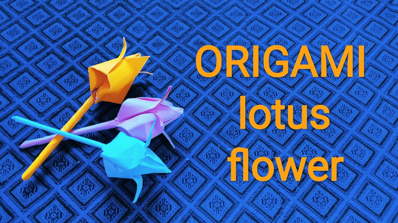 Origami LOTUS flower / making of lotus flower using paper / simple ...