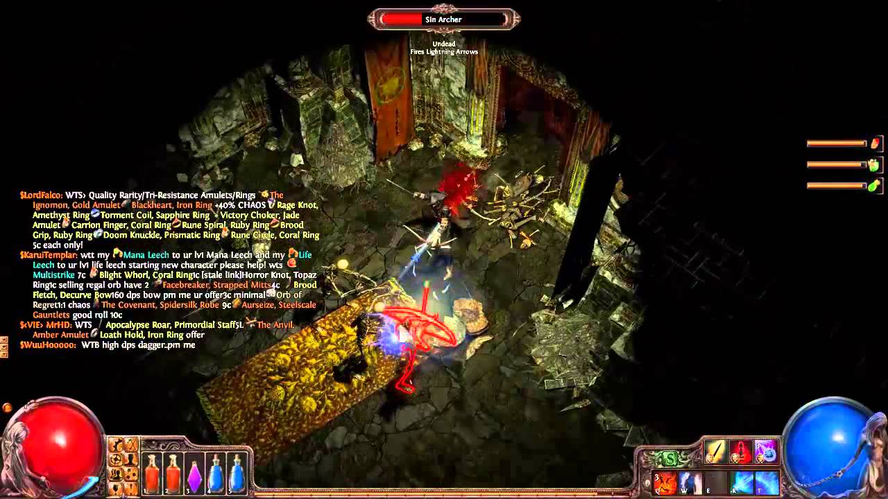 Path Of Exile - Chamber Of Sins Walkthrough Level 1 - YouTube