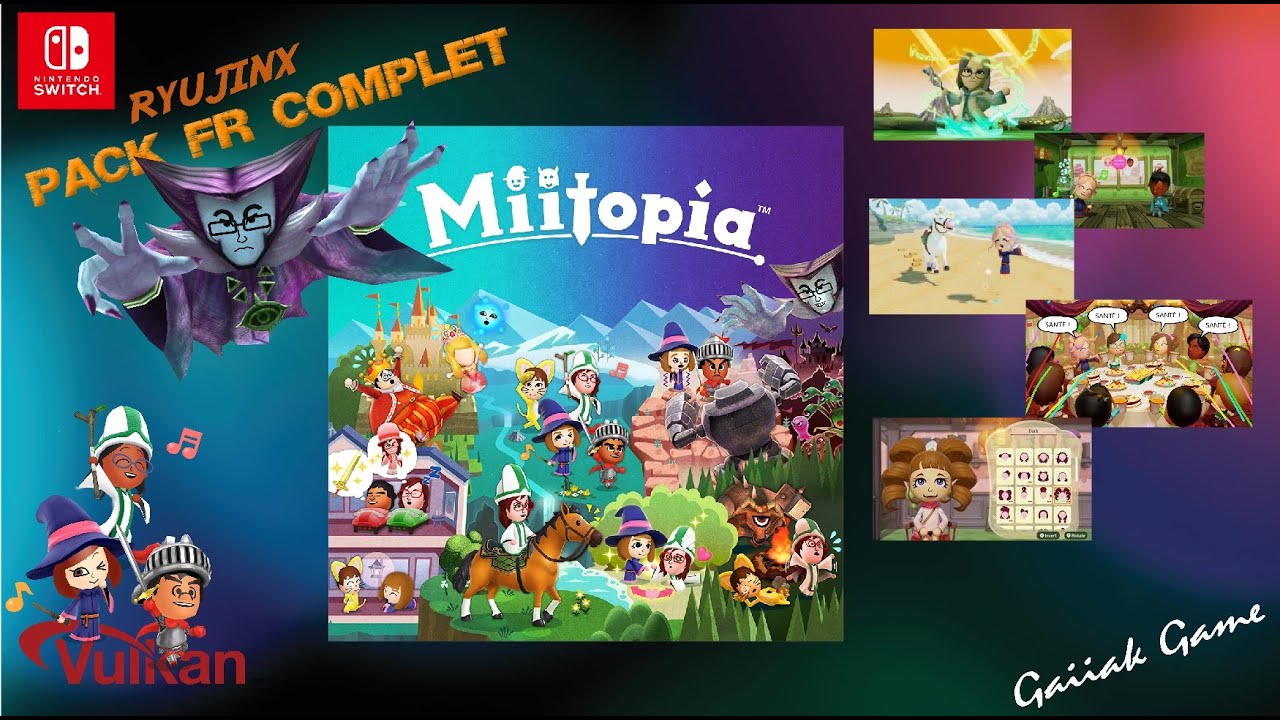Ryujinx - Switch - Tuto - Jouer à Miitopia sur son pc en 60s + 18 Mii ...