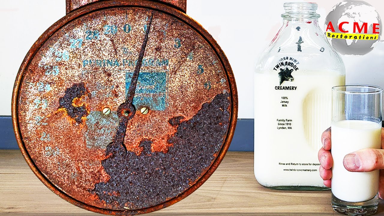 75 Year Old Milk Scale Restoration - YouTube