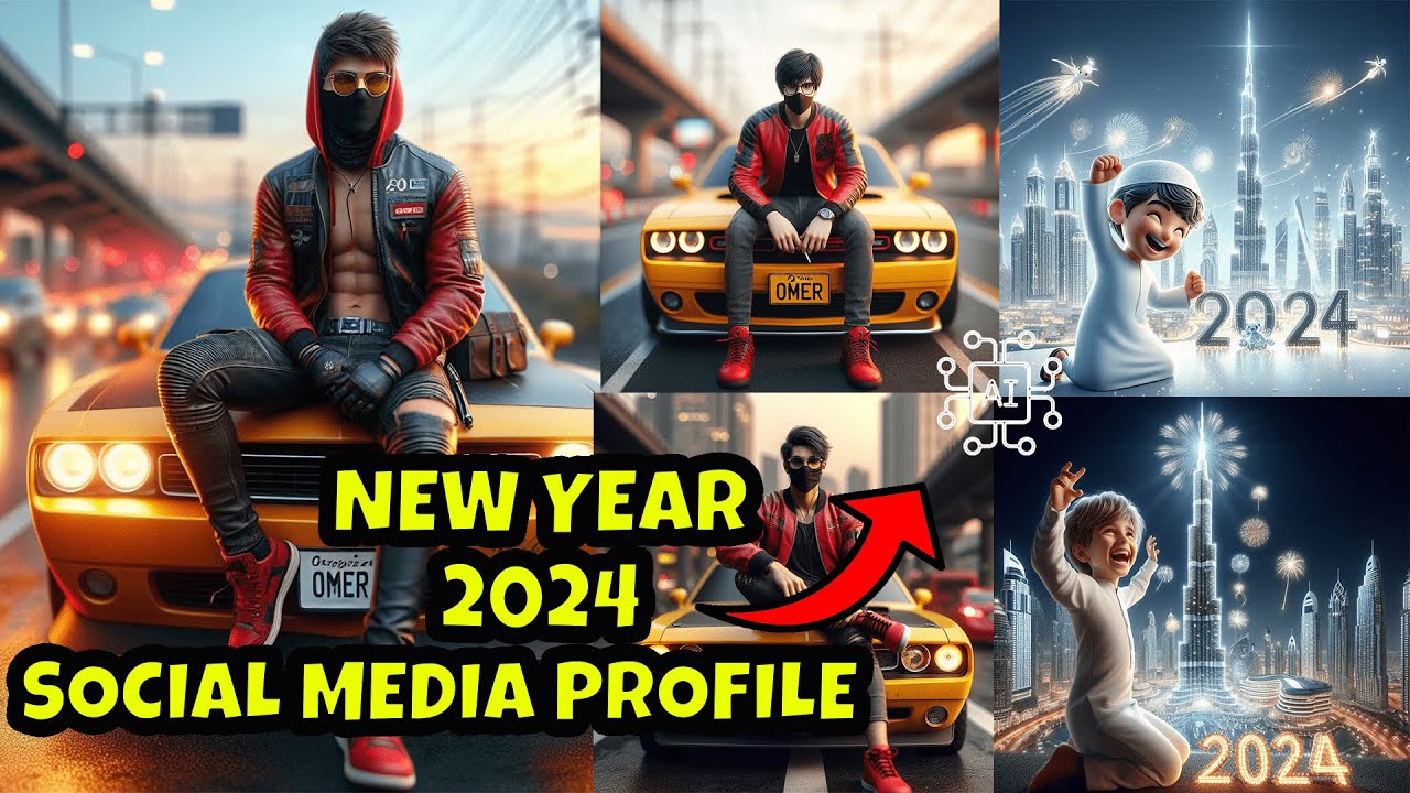 How to Create 3D AI New Year Social media Images | Bing AI 2024 - YouTube