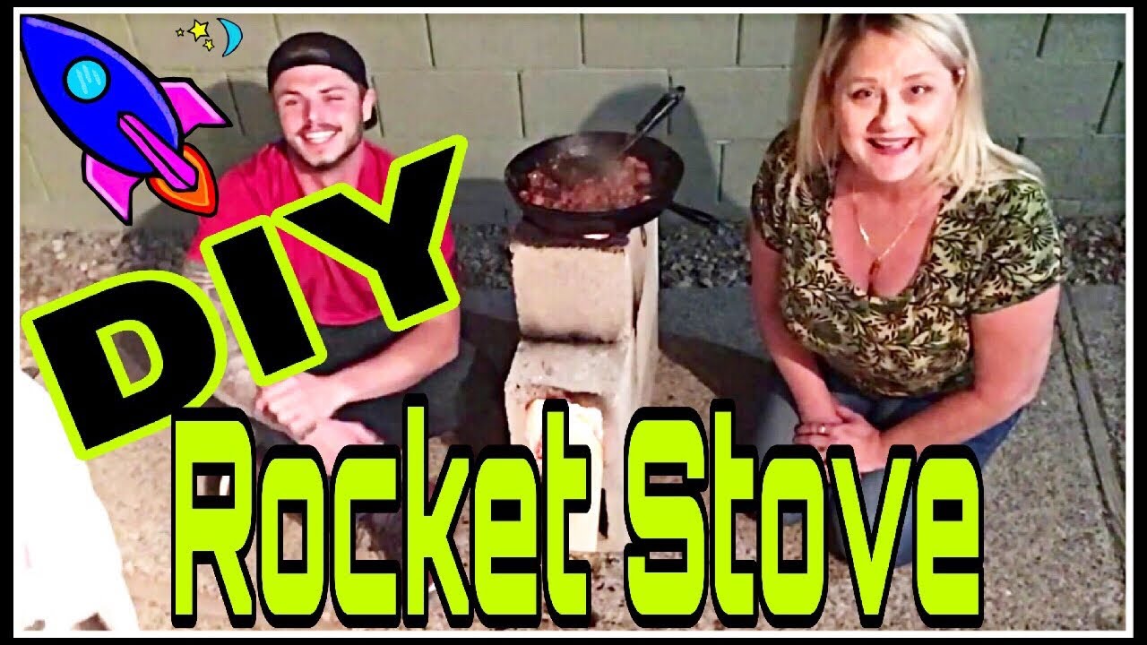4 Block Rocket Stove | DIY Rocket Stove | Cinder Block Rocket Stove ...