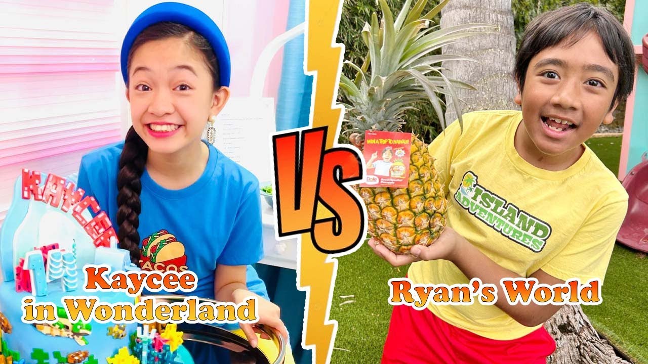 Kaycee in Wonderland Vs Ryan Kaji (Ryan’s World) Transformation 👑 New ...