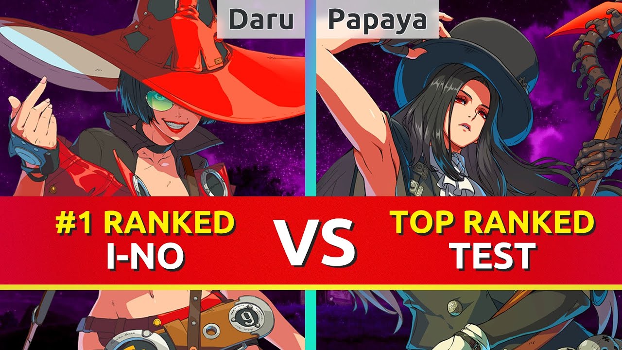 GGST Daru (#1 Ranked I-No) vs Papaya (TOP Ranked Testament). Guilty ...
