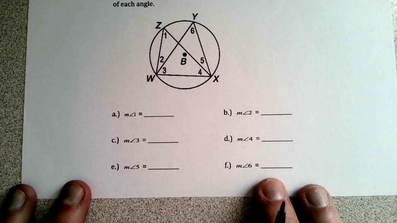 10.4: Inscribed Angles and Polygons - YouTube