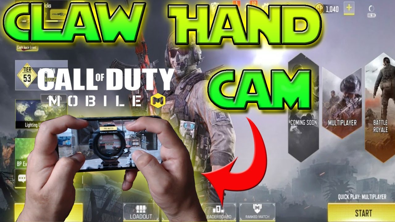 Call of duty mobile | Claw Handcam Gameplay - YouTube