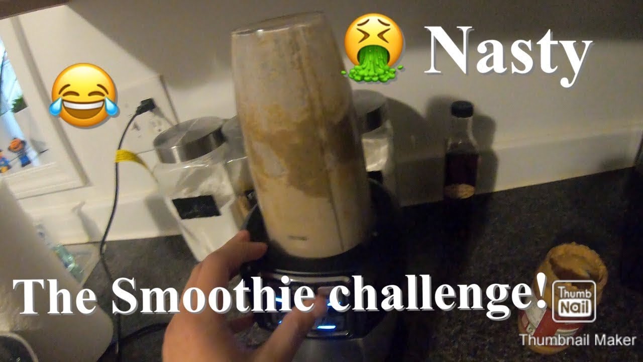 This is so disgusting ~ Smoothie challenge - YouTube