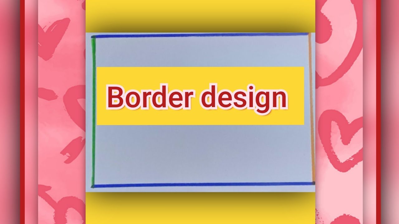 Holiday Homework boarder design/Easy boarder design/howto make boarder ...