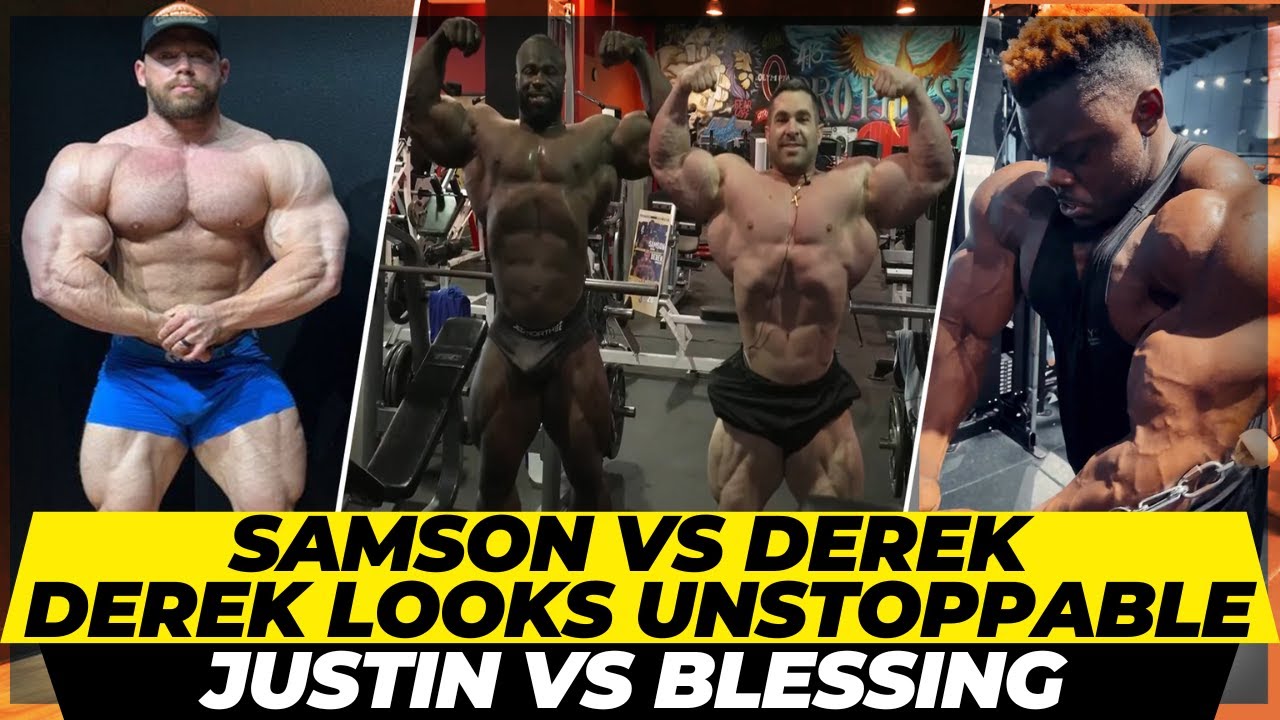 Derek looks unstoppable + Samson vs Derek battle for the Olympia + Justin vs Blessing at Chicago ...