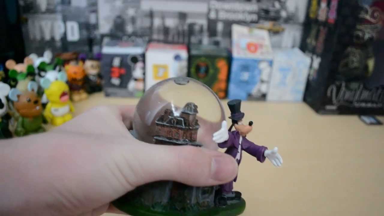 Disneyland phantom manor snow globe Review - YouTube