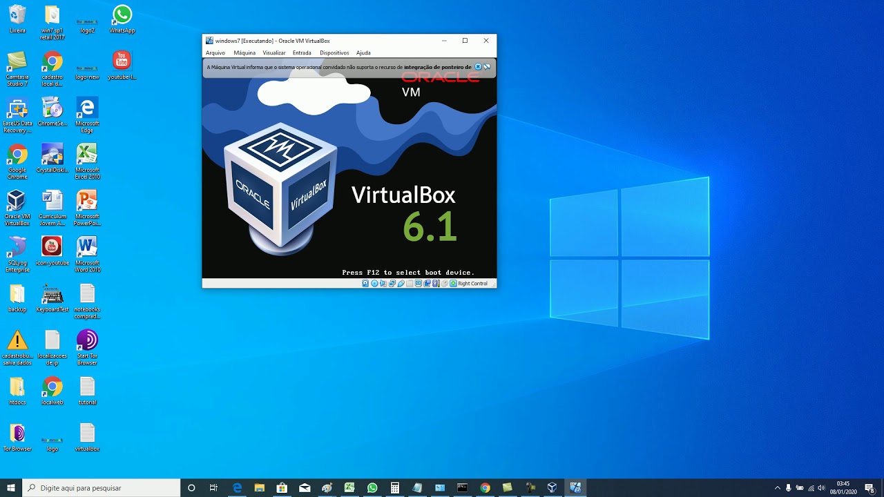 Como instalar uma maquina virtual com windows 7 dentro do windows 10 de ...