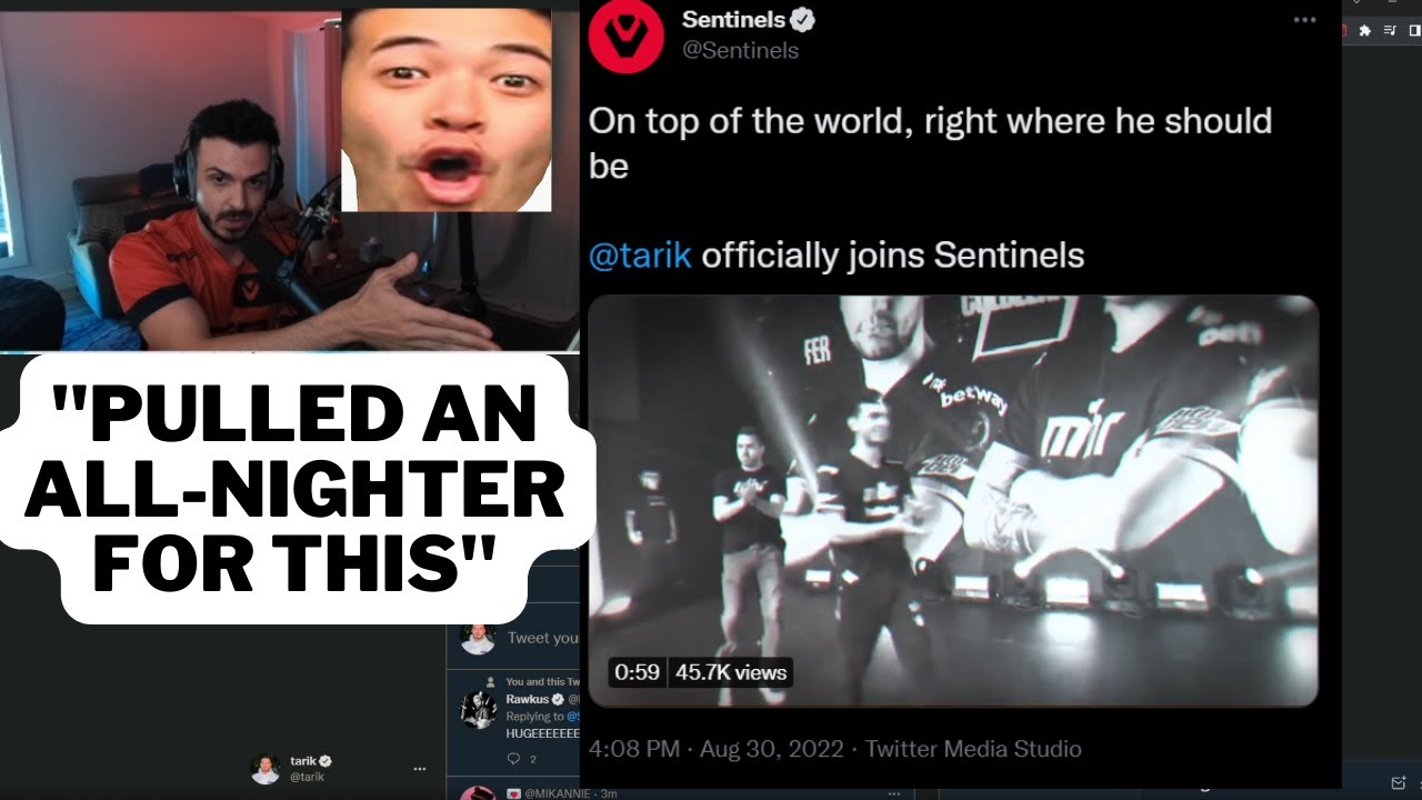 Tarik Reveals how fast Sentinels Contacted him to Join | Tarik Joins ...