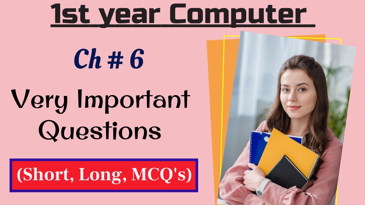 Class 11 Computer Science Chapter 6 Important Questions - YouTube