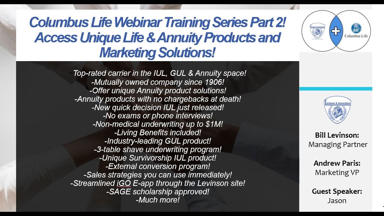 Columbus Life Training Series Part 2! Access Unique Life & Annuity ...