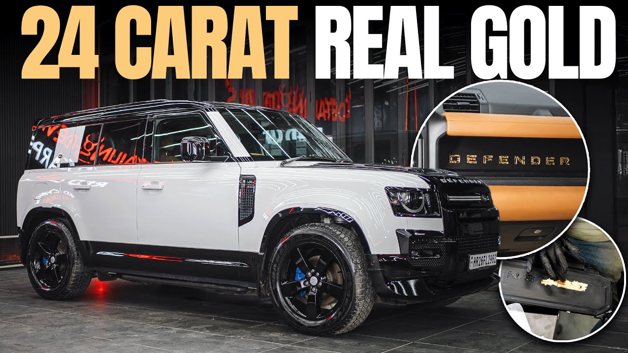 India's First Defender With 24 Carat Gold Plated Interiors | ETU Studio ...