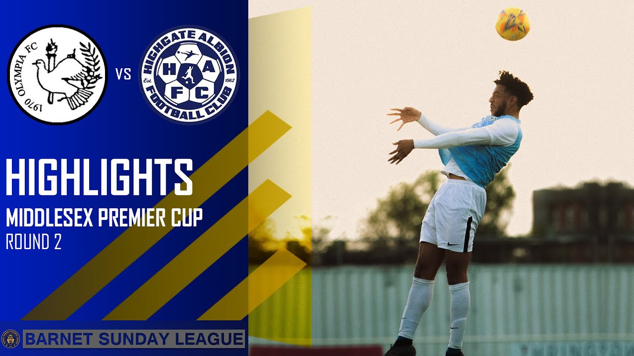 MIDDLESEX PREMIER CUP | ROUND 2 | OLYMPIA F.C. VS HIGHGATE ALBION - YouTube