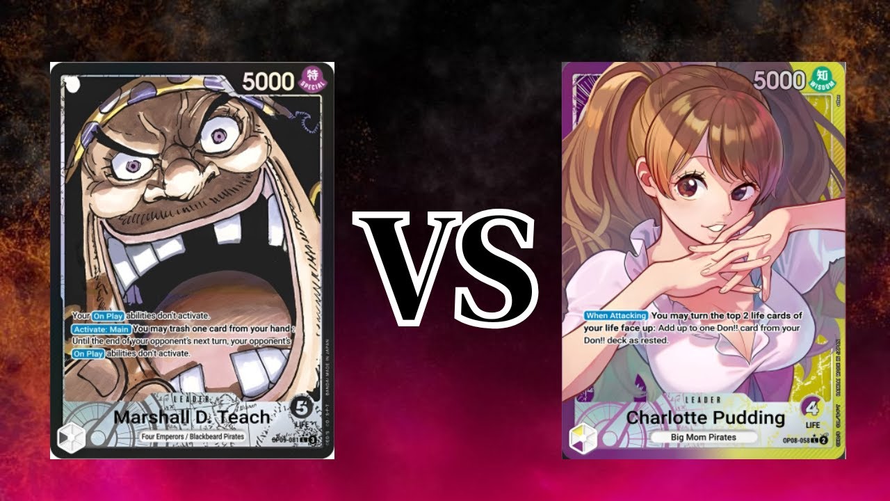 Black beard vs Pudding - OP9 One Piece TCG - YouTube