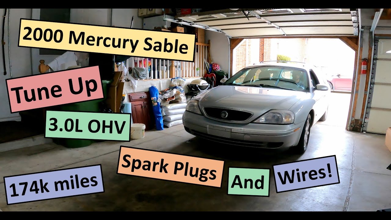 2000 Mercury Sable 3.0L OHV Spark Plugs and Wires - YouTube
