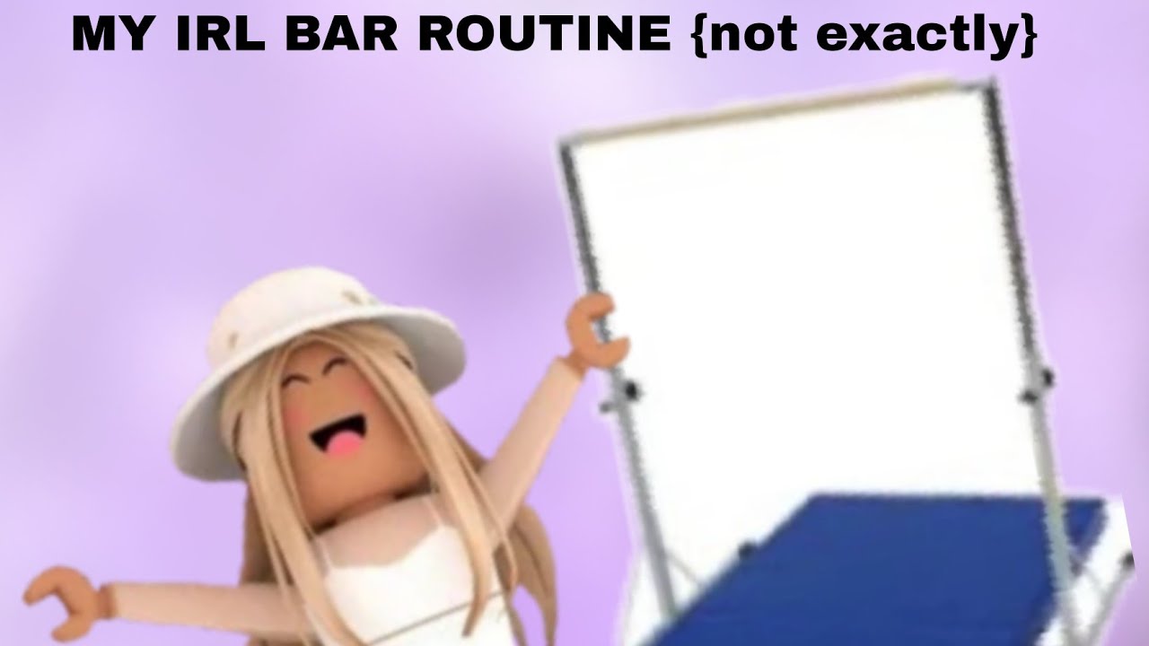 MY IRL BAR ROUTINE IN ROBLOX! [Gymnastics] - YouTube