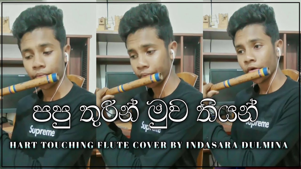 Papu Thurin Muwa Thiyan | පපු තුරින් මුව තියන් Hart Touching Feel Flute Cover By Indasara ...