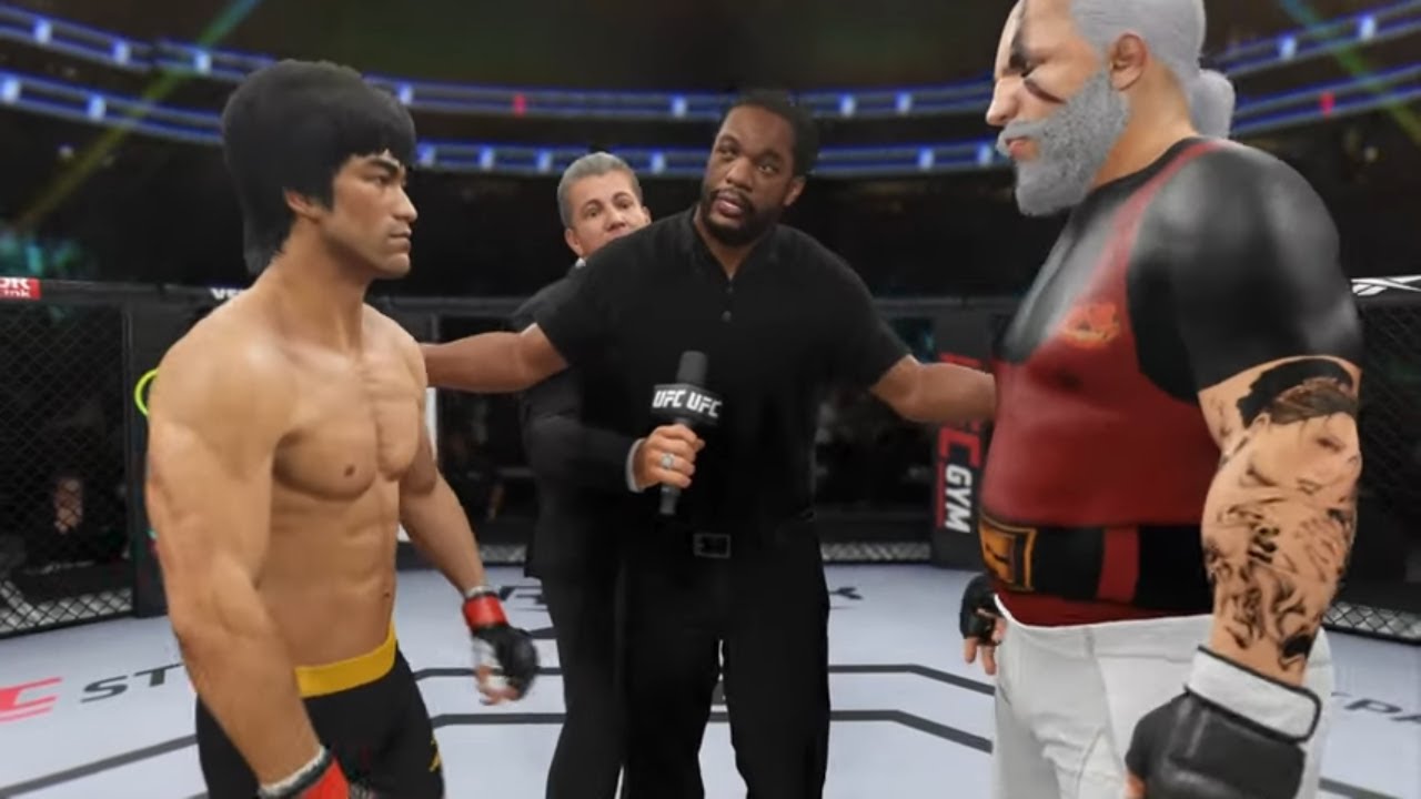 UFC 4 | Bruce Lee vs. Angry Santa (EA sports UFC 4) - YouTube