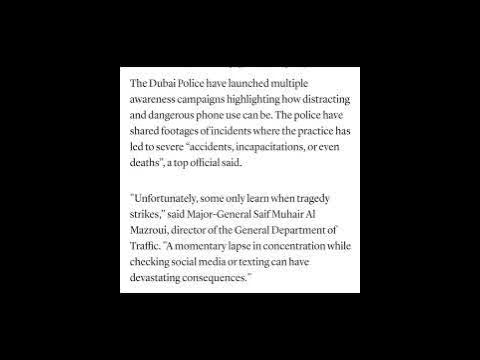 Dh800 traffic fine: How Dubai Police cameras, radars catch phone use ...