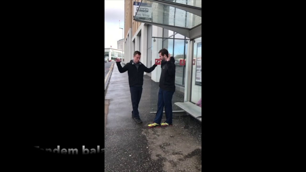 Balance at the bus stop - YouTube